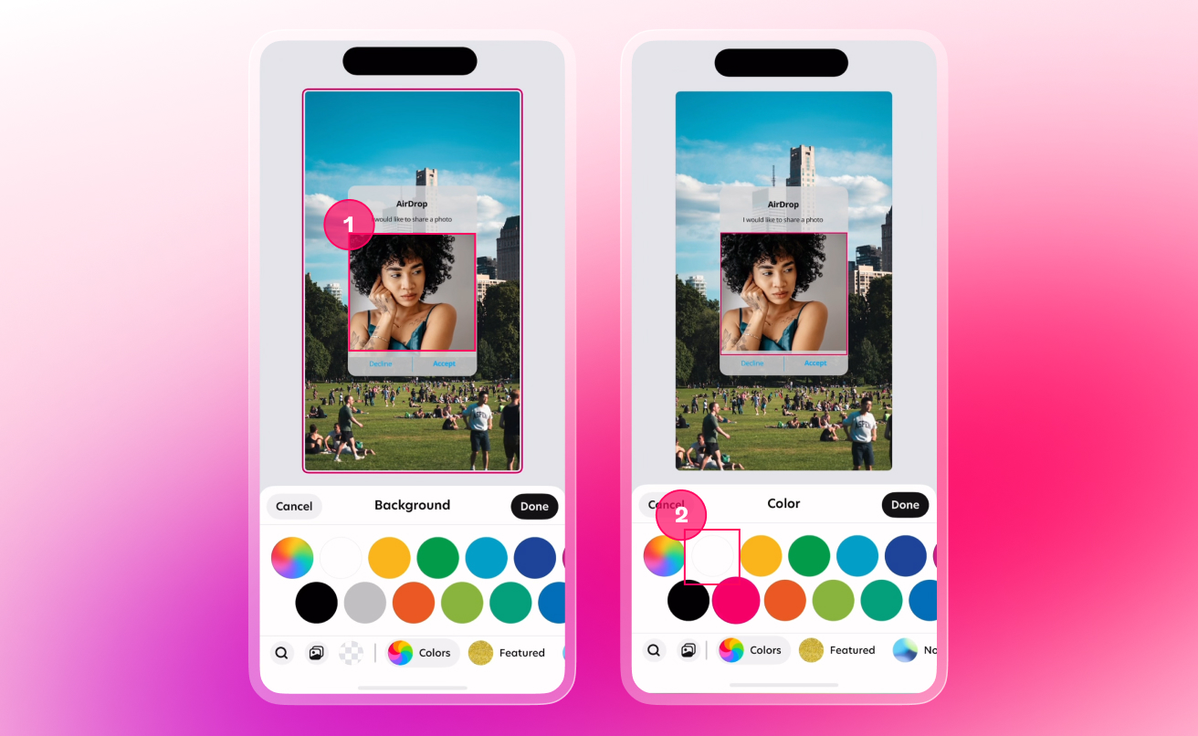 Turn a product photo into a bold AirDrop product post in seconds